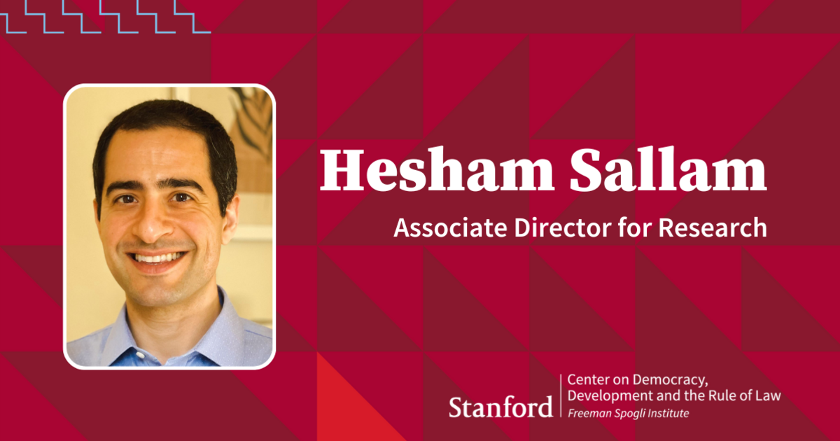 Hesham Sallam, Scholar of Arab Politics, Appointed Associate Director ...