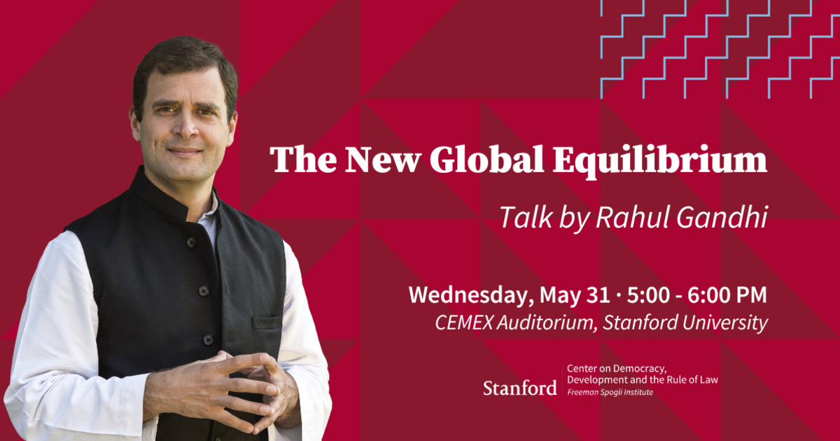 The New Global Equilibrium: Talk by Rahul Gandhi | FSI