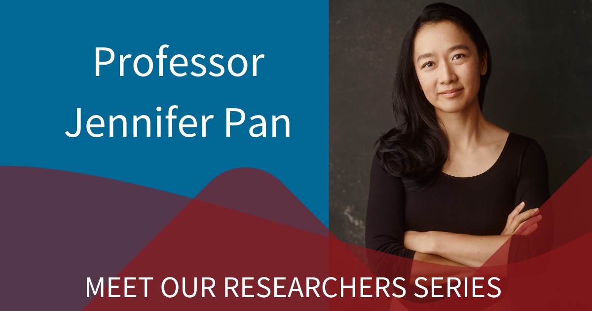 Meet our Researchers: An Interview with Professor Jennifer Pan | FSI
