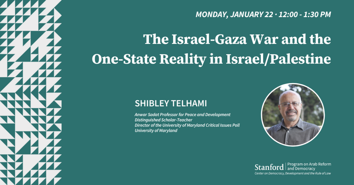 The Israel-Gaza War and the One-State Reality in Israel/Palestine | FSI