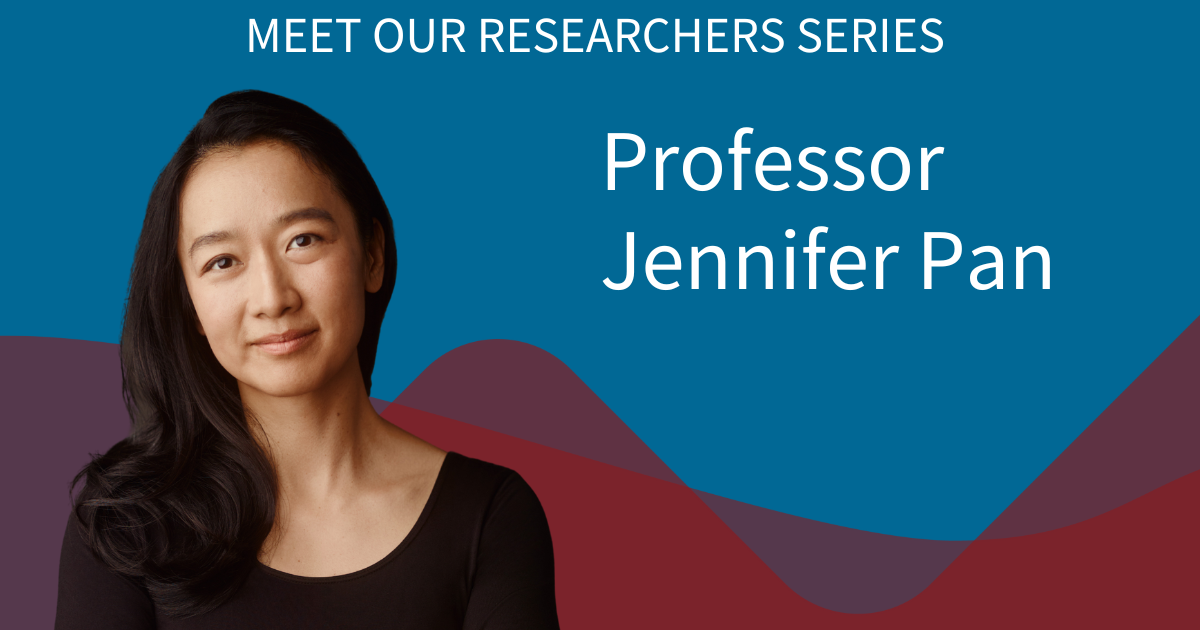 Meet our Researchers: An Interview with Professor Jennifer Pan | FSI