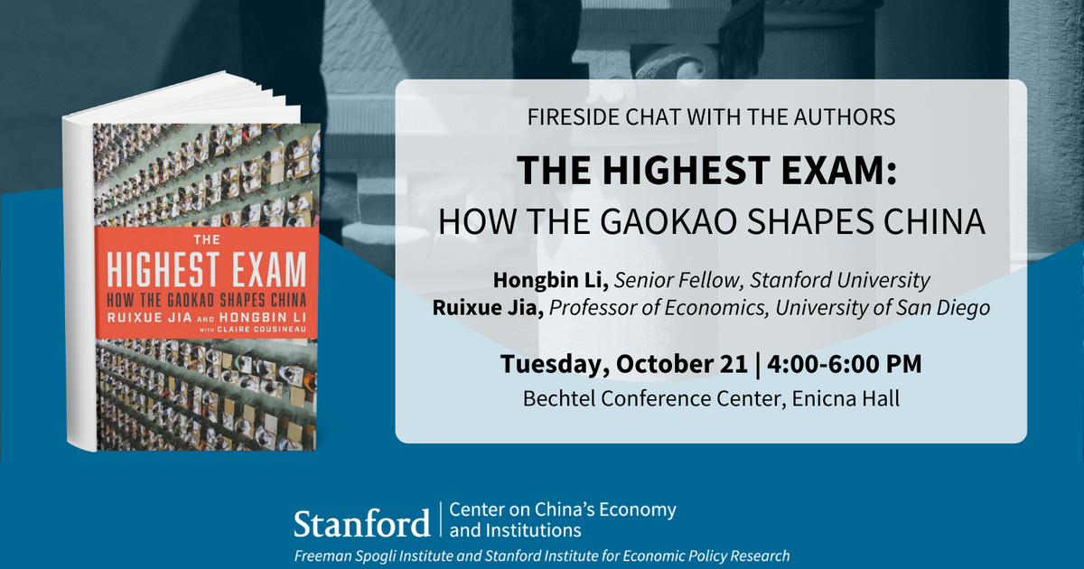 The Highest Exam: How the Gaokao Shapes China | A Fireside Chat with ...