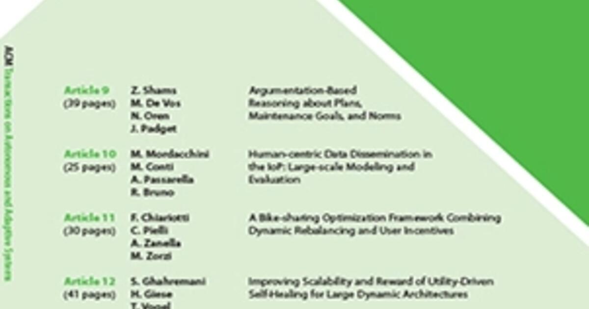 Knowledge Management for Self-Organised Resource Allocation | FSI Knowledge Management for Self-Organised Resource Allocation | FSI