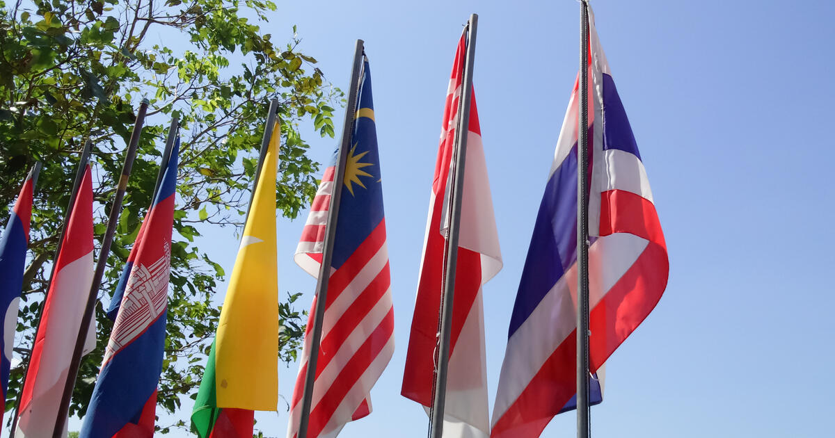 Asean Countries Flags