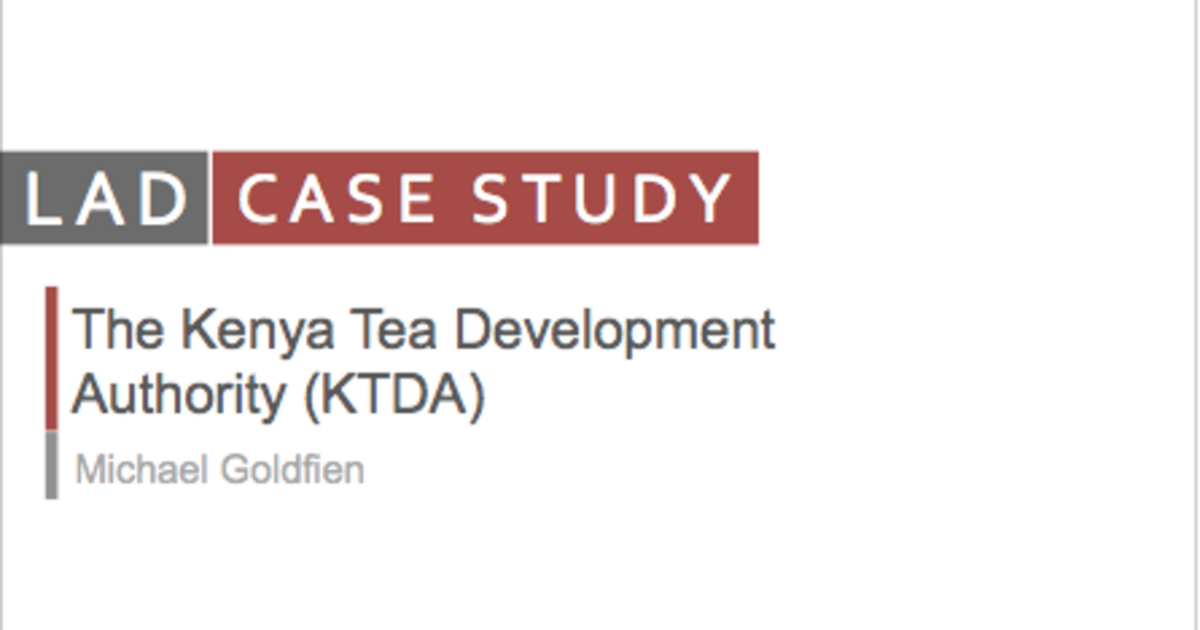 The Kenya Tea Development Authority (KTDA) | FSI